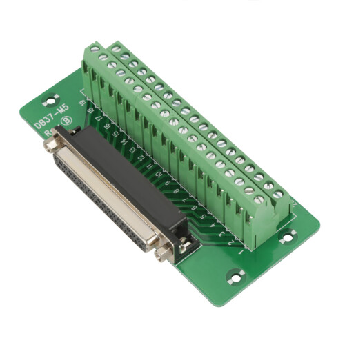 DB37 Female Head Breakout Board for DIN Rail Interface Module Connector ...