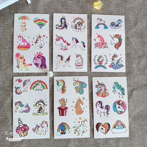 Waterproof 10 Sheets Cartoon Temporary Tattoos for Kids Party on OnBuy