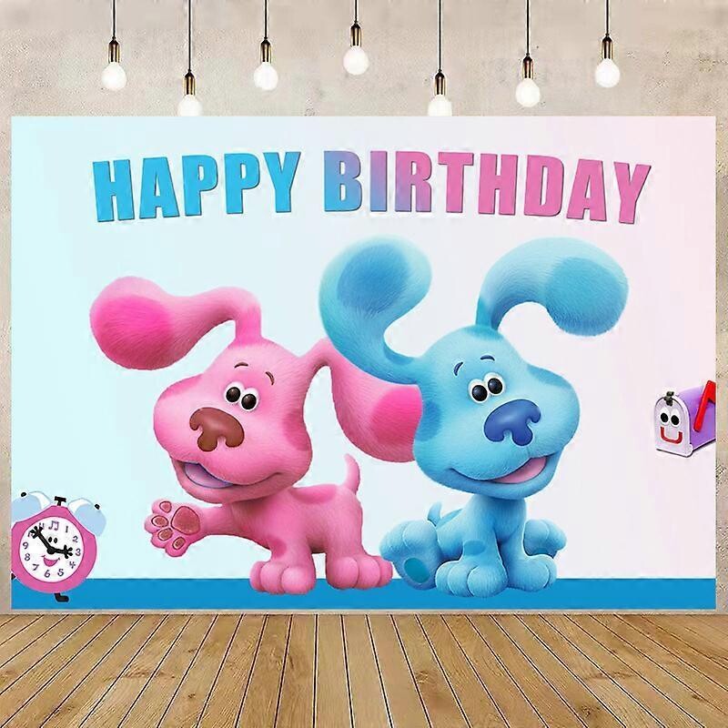 Blue Dog Clue Backdrop for Birthday Party Supplies 5x3ft Happy Birthday ...