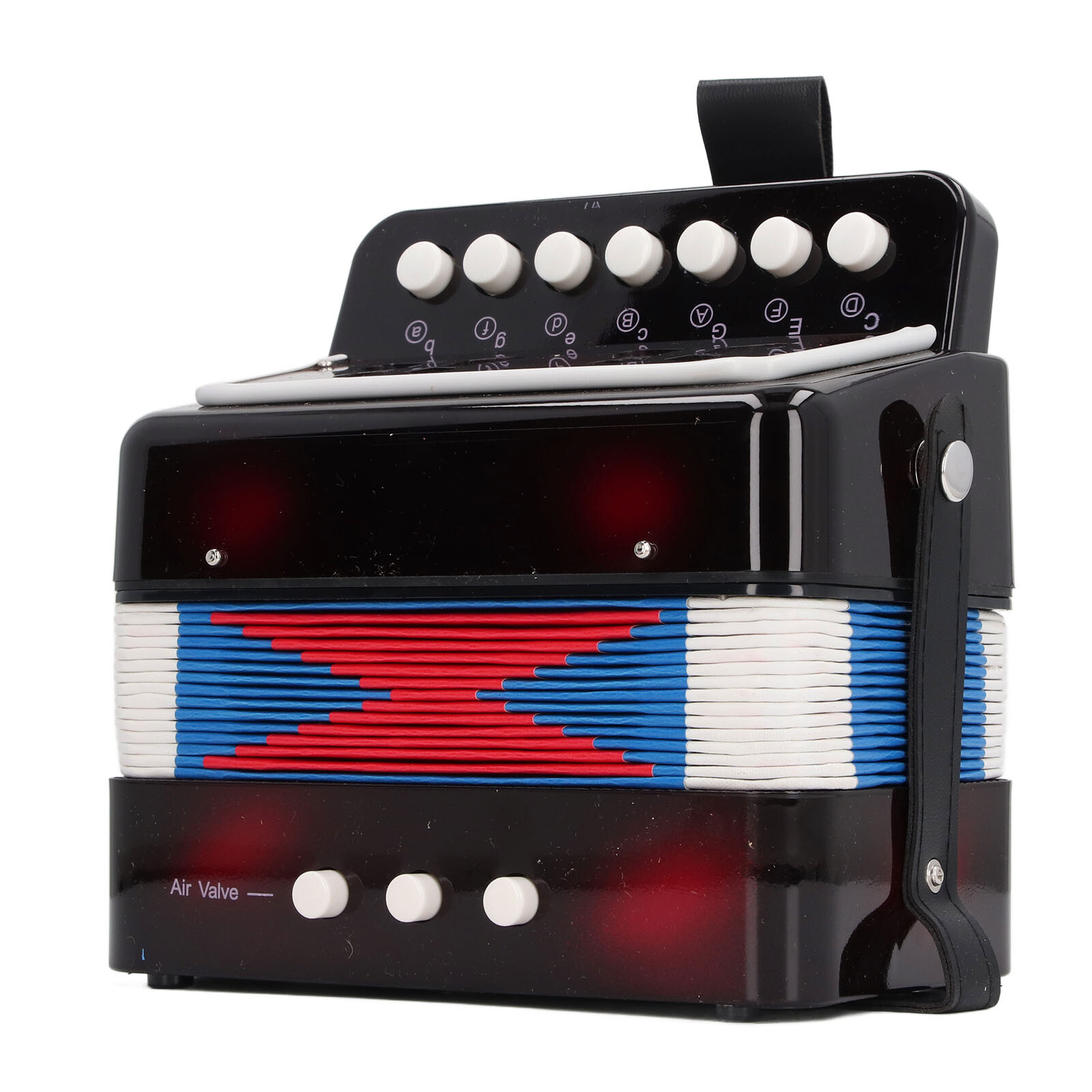 Accordéon à boutons 7 boutons 2 basses ABS noir débutant on OnBuy