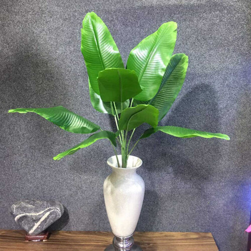 10X Plantes Artificielles Feuilles Tropicales Bananier Faux Palmier ...