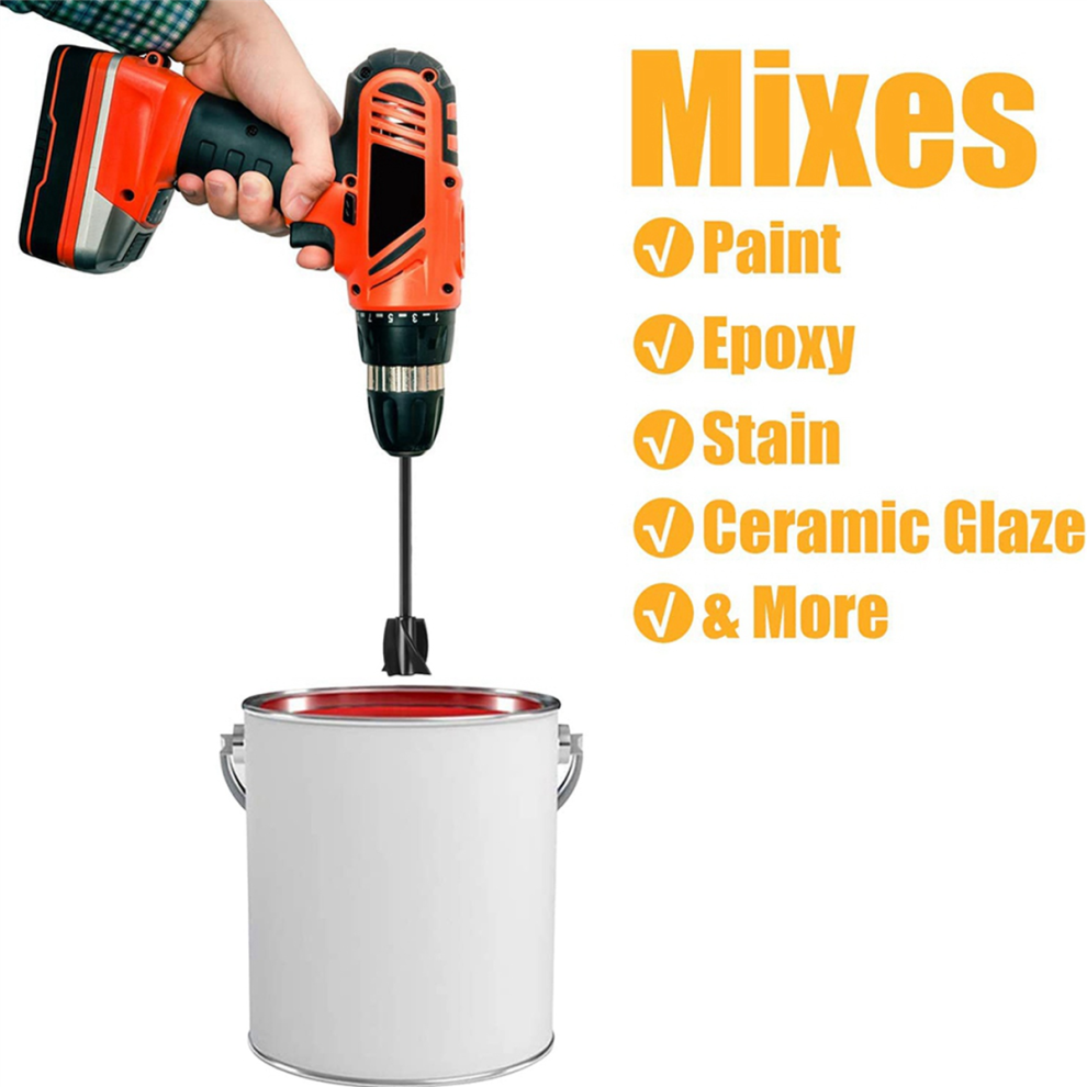 Resin Mixer Paddles, Epoxy Attachment for Drill, Reusable Paint Stirre ...