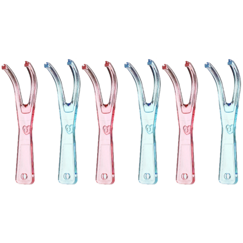 Lot de 6 porte-fils dentaires pour soins buccaux et nettoyage ...