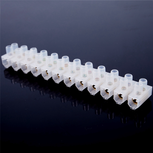 3X 60 Amp - 12 Way Strip Terminal Block Electrical Wire Connector Amp ...