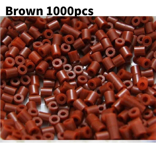 (Brown) Perler Colors 17 Beads Set Kid Adults 3d Puzzle Mosaic Craft ...