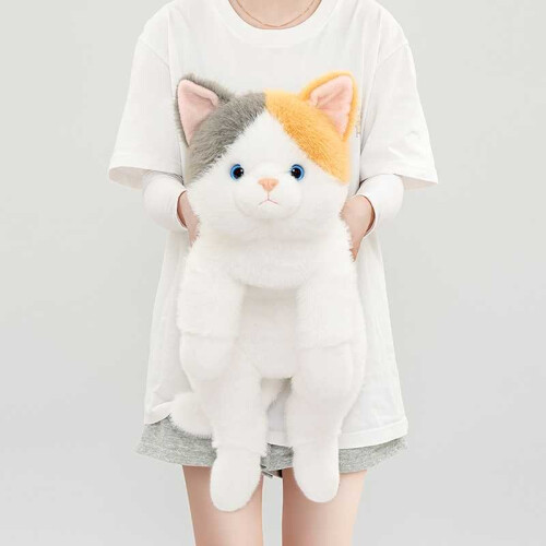 (White, 45cm) Toy Plush Cat Cartoon Stuffed Animal Doll Cute Kids ...