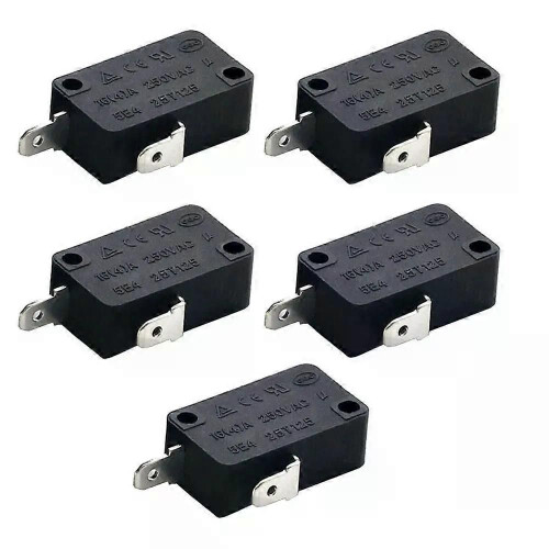 5st KW1-103 Mikrobrytare 16A 250V Normalt stängningsbrytare 2-stifts ...
