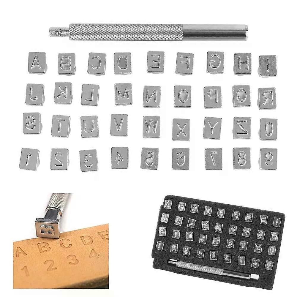 Kit d'estampage alphabet 33/37 pièces, outil d'estampage pour cuir, 26 ...