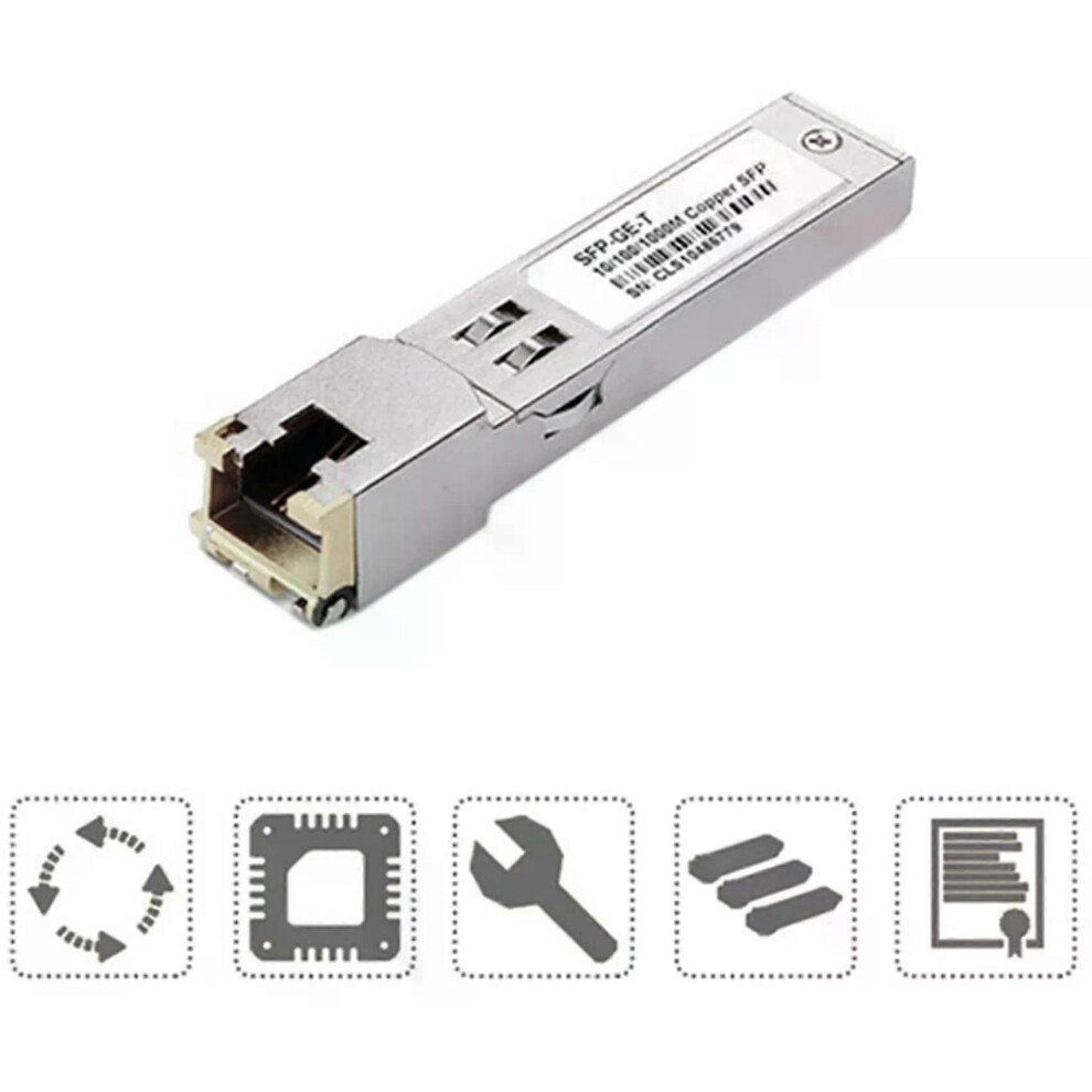 Module SFP RJ45, commutateur Gbic 10/100/1000, connecteur SFP cuivre ...