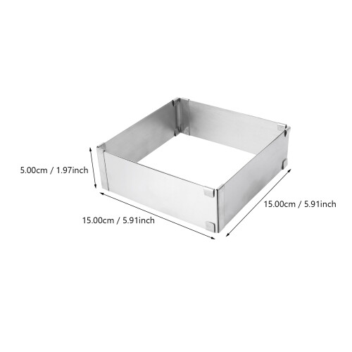 Square Pastry Molds Square Mousse Cake Extendible Cake Baking on OnBuy