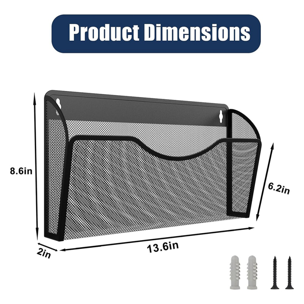 1-Tier Magnetic File Holder-File Folder Organizer, on OnBuy