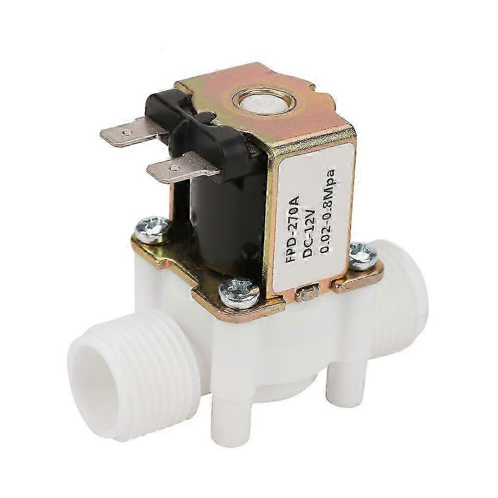 G1/2" Magnetic Valve - DC 12V - NC Electric Water Inlet Valve (DC 12V ...