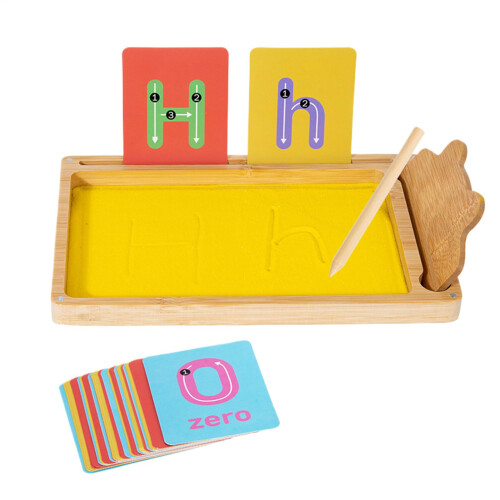 Sand Letter Tracing Tray, Wooden Sand Tray For Classroom Alphabet ...
