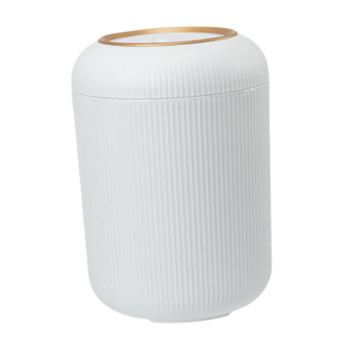 Waste Paper Bin White Style A Desk Trash Can Study Room Trash Bin ...