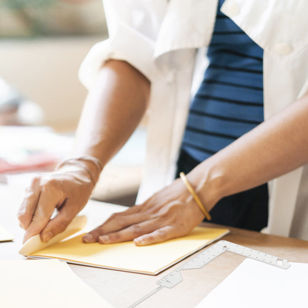 Book Binding Tools And Supplies Cover Ruler Metal Positioning on OnBuy