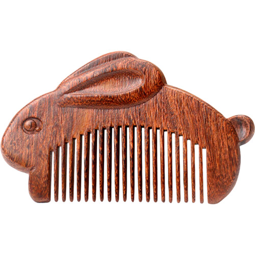 Sandalwood Zodiac Rabbit Comb Man Mother Natural Combs for Women on OnBuy