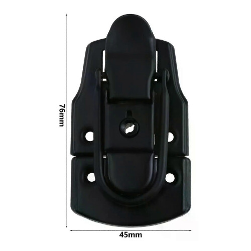 (black) 1Pc 76*45mm Air Box Luggage Toggle Latch Hasp Lock with Key ...