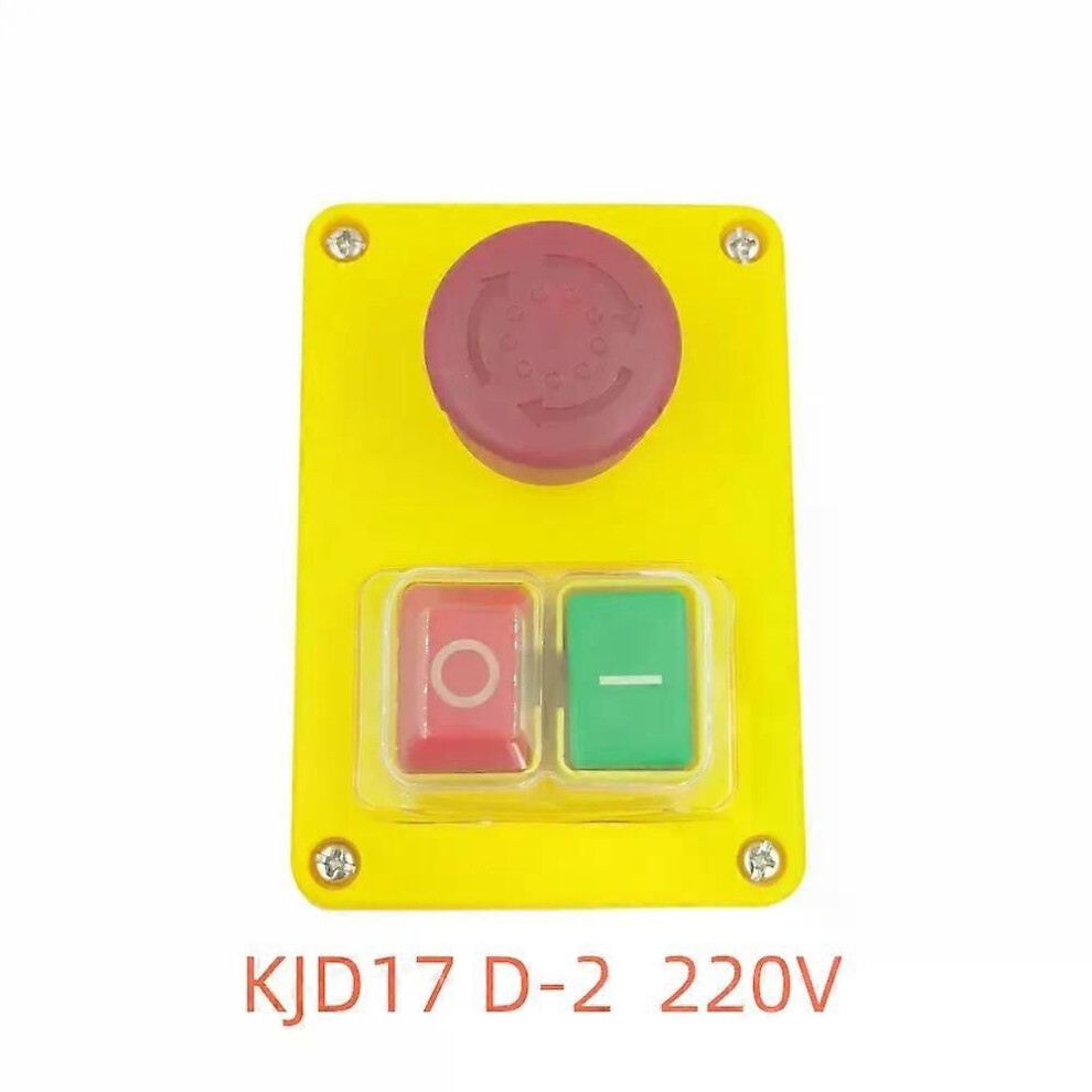 (110V) KJD17D-2 250V 16A Electromagnetic Push Button Switch Emergency ...