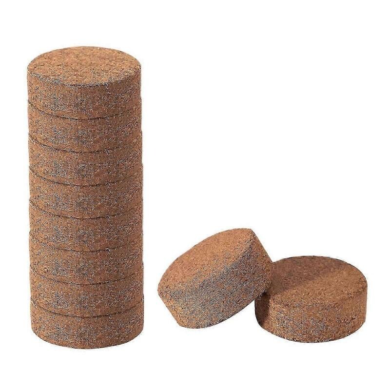 (30*10mm, Brown) Seed Starter 10pcs Coconut Shell Soil Tray Expanded ...