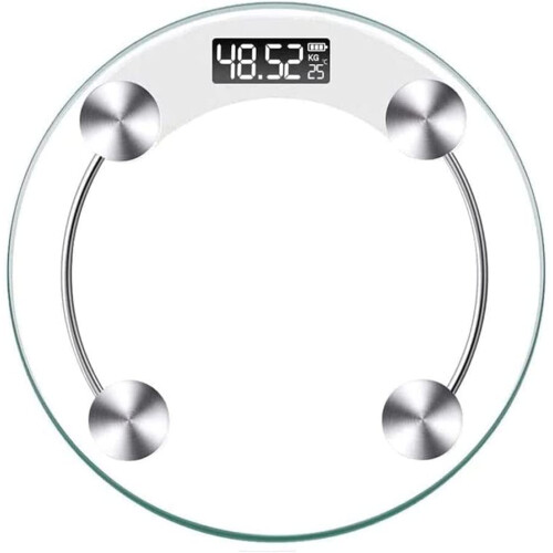 Body Weight Scale, Round, Digital, Body Fat Percentage, Disc-Model ...