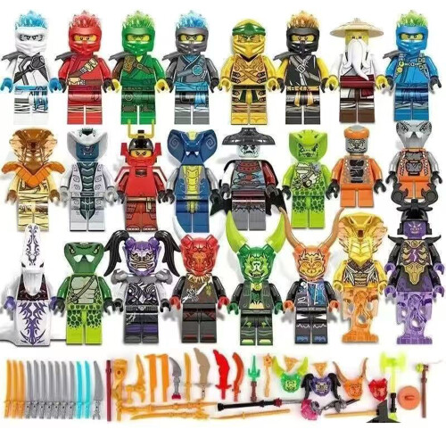(Ninjago 24 SET - 2) Ninjago 24 SET Mini Figure Set Fits Lego Toys UK ...