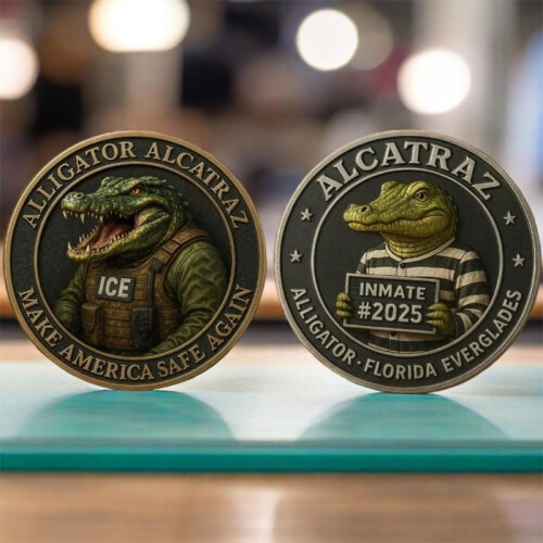 Alligator Alcatraz Merch Alligator Alcatraz Collectible Coin Novelty ...