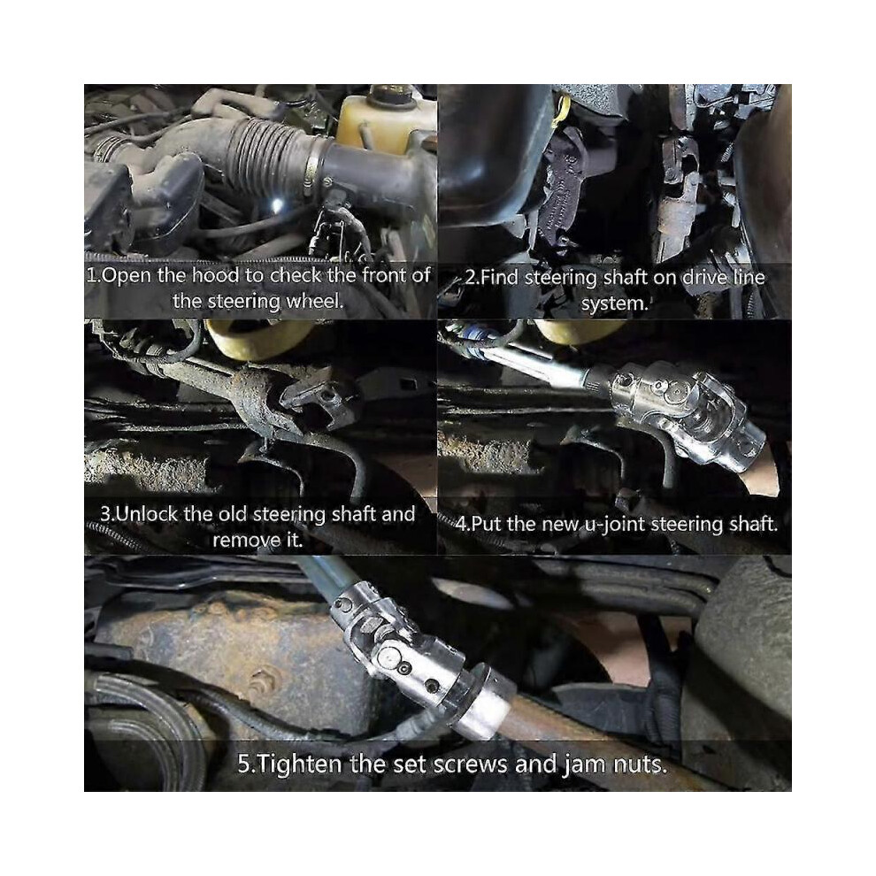 (One head has teeth) Universal Joint Steering Shaft 3/4"DD x 3/4"DD ...
