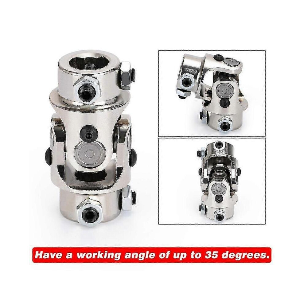 (One head has teeth) Universal Joint Steering Shaft 3/4"DD x 3/4"DD ...