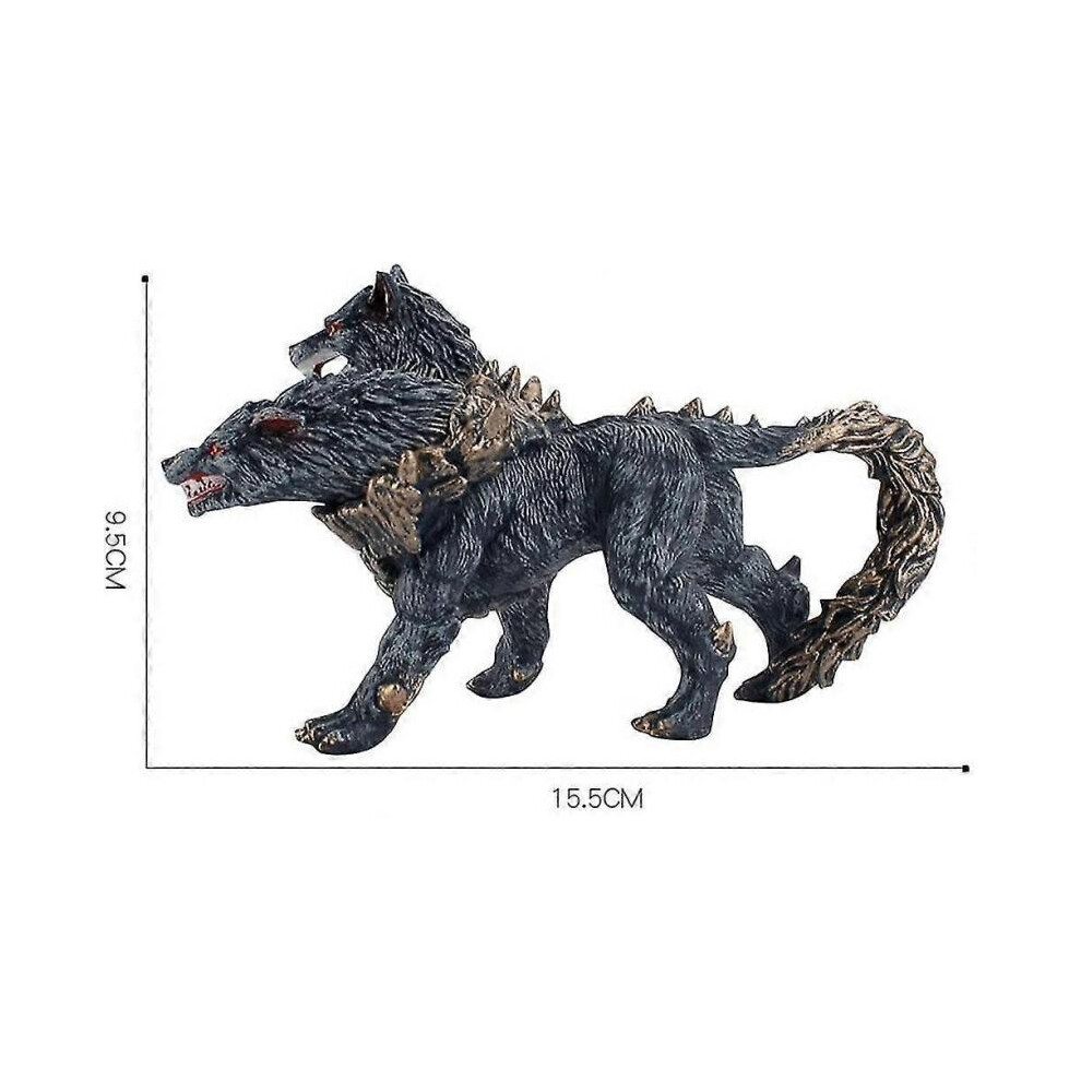 Two-headed Eldrador Creatures Hellhound Toys Action Figurines Mythical ...