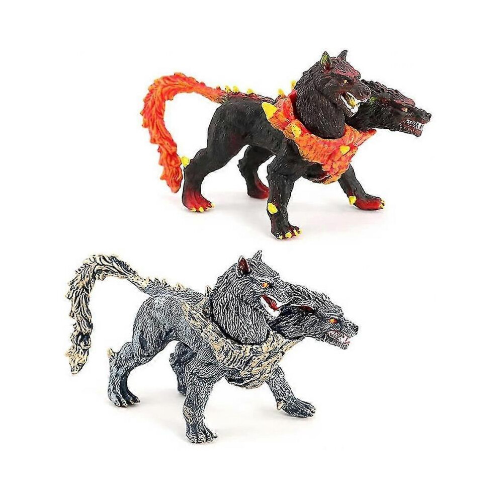 Two-headed Eldrador Creatures Hellhound Toys Action Figurines Mythical ...