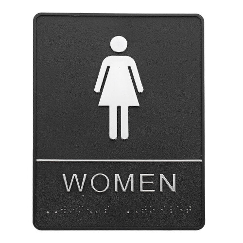 Toilet Sign WC Notice Board Bathroom Sign Toilet Sign Wall Decal Mural ...