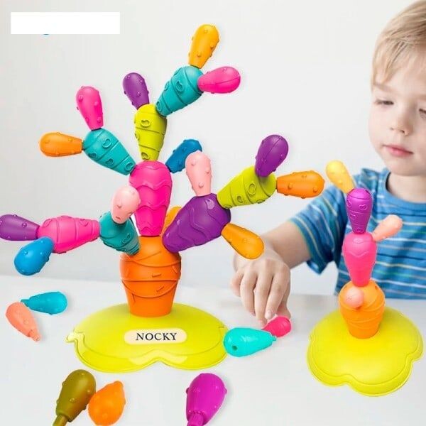 Kit de construction et de tri de cactus en équilibre pour tout-petits ...