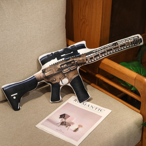 (StyleD) Sniper Ak47 Rifle Plush Pillow With Cartoon Design Kids ...