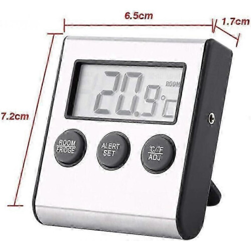 Digital Fridge Freezer Thermometer with High/Low Temperature Warning ...