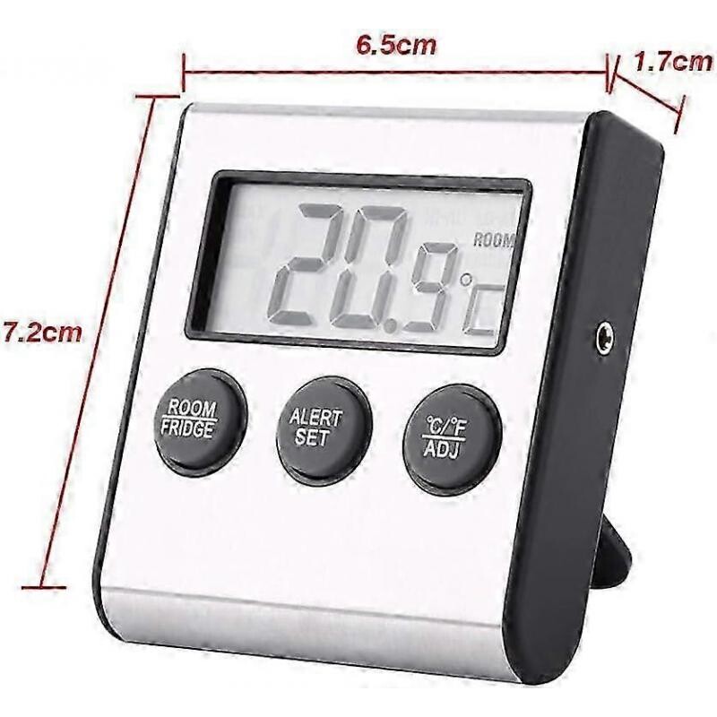 Digital Fridge Freezer Thermometer with High/Low Temperature Warning ...
