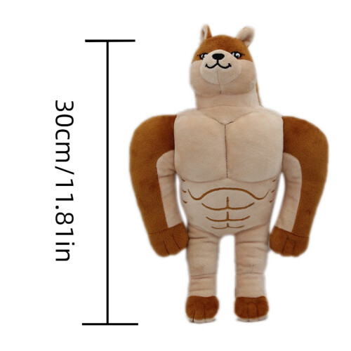Peluche Swole Doge dessin animé animaux en peluche poupée hilarante ...