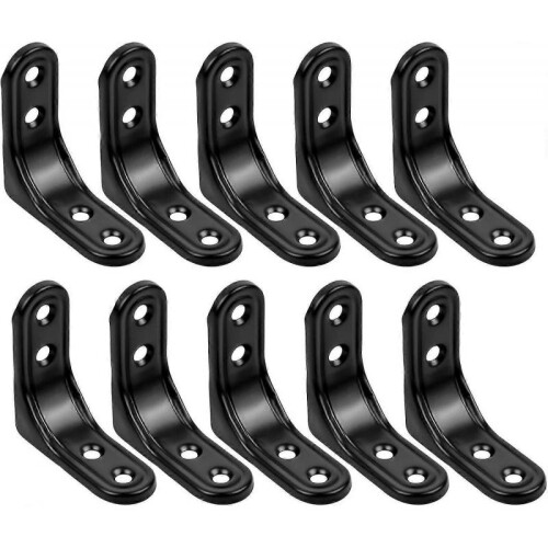 10 PCS Corner Bracket, L Bracket Corner Angle Brackets Braces, Right Angle Bracket Fastener,50mm ...