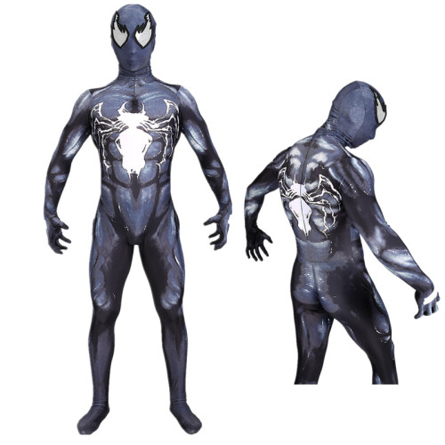 (Adult (head cover and clothes one-piece), L) Venom clothes cos clothes ...