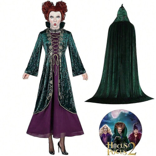 (L*Hocus Pocus 2, Red Cloak) Hocus Pocus 2 Cosplay Costume Winifred ...