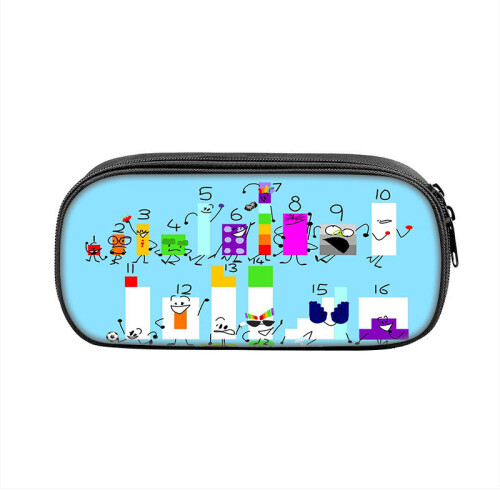 (StyleC) Numberblocks Character Kids And Teens Pencil Case Waterproof ...