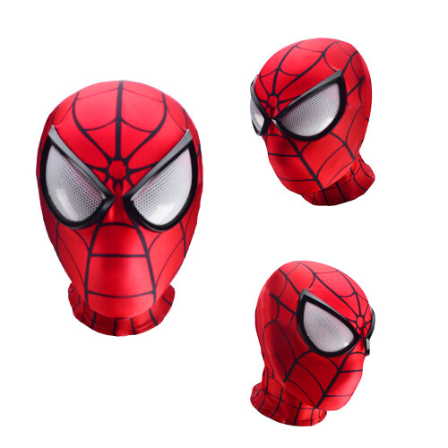 (Scarlet Spider Adult, One size) Anime Spider-Man tights headgear mask ...
