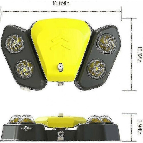 (Yellow) Dog Sprinkler Outdoor Canine Water Fountain Easy Paw Activated ...