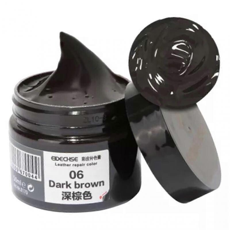 (Dark Bown) Leather Repairing Paint Paste Easy Using Leather Repairing ...