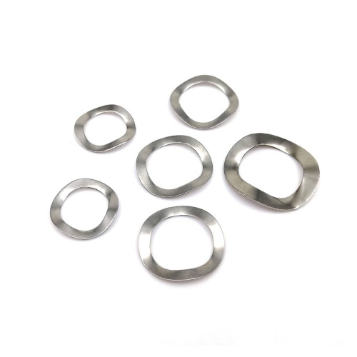 Wave Crinkle Spring Washers 50 Pieces M8 x 13 x 0.3 mm, 304 Stainless ...