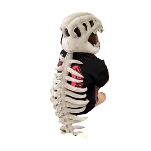 (adult version 116cm) Kids Skeleton Costume With 3D Skeleton Realistic ...