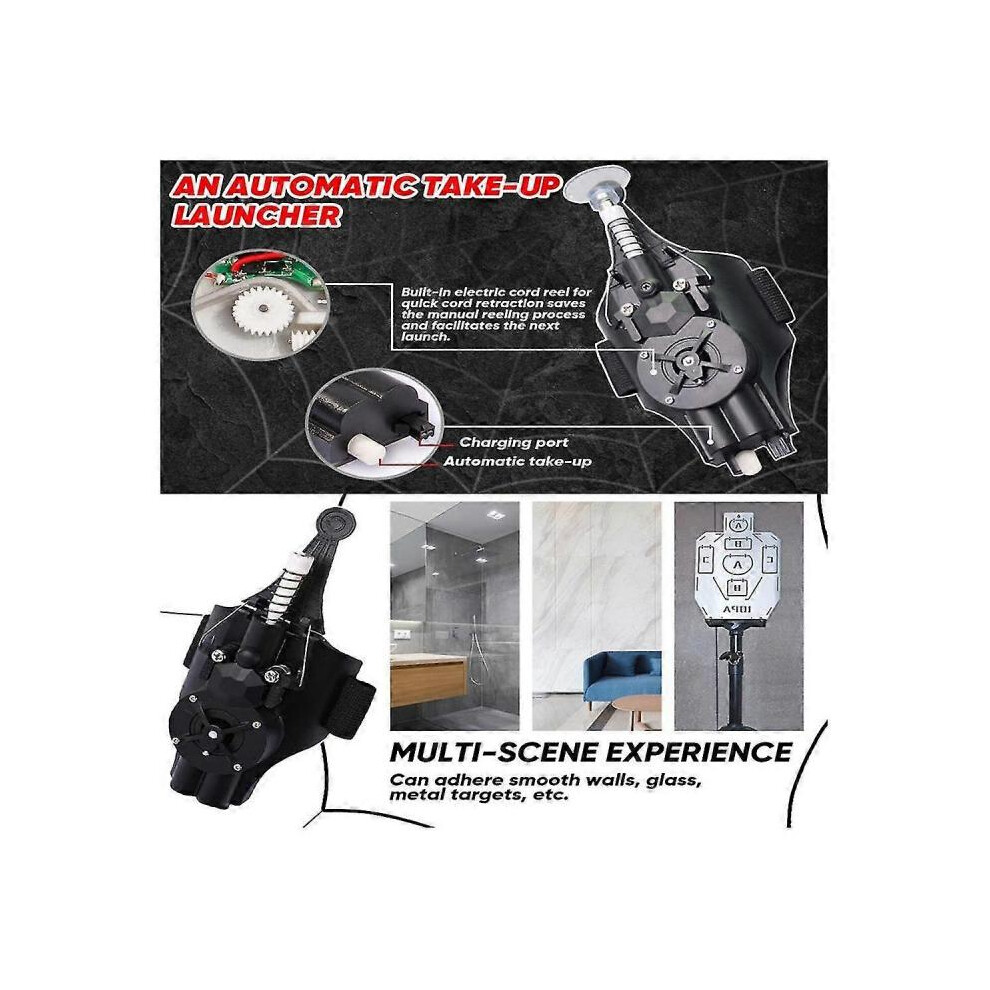 Spider Silk Launcher Web Shooters Wrist Launcher Toy Shooters Cosplay ...