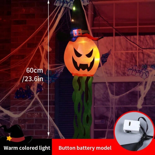 (S2) LED Ghost Lantern Halloween Decoration 2025 Party Hanging Scary ...