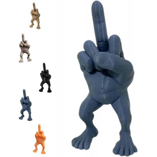 (7.5cm,Dark Blue)Middle Finger Figure with Legs, Funny Middle Finger ...