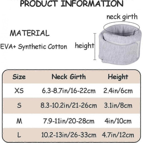 (S, pink) Dog Neck Brace Supports, Cat Neck Brace, Elizabethan Collar ...