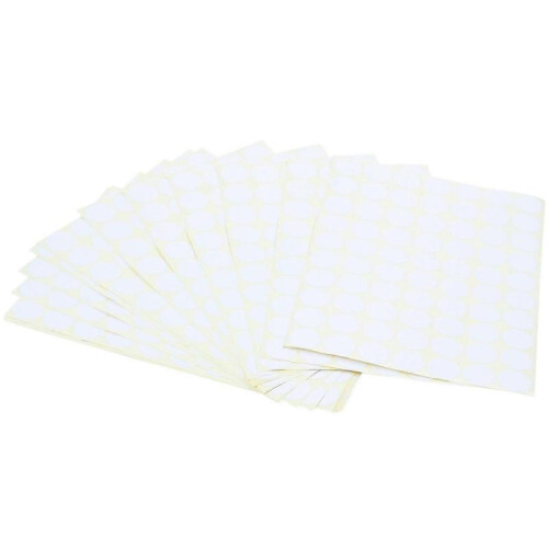 19mm Circles Round Code Stickers Self Adhesive Sticky Labels White on OnBuy